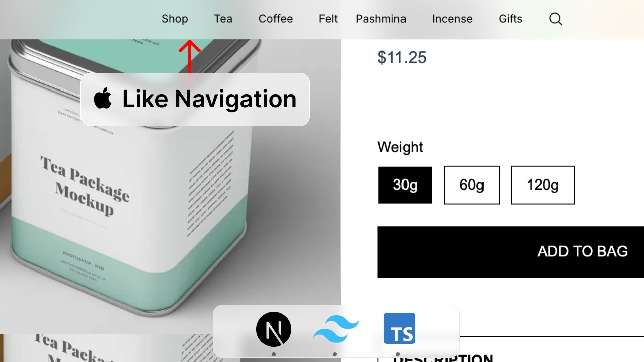 Apple-Like Navbar in React + Tailwind | Sticky on Scroll! - YouTube
