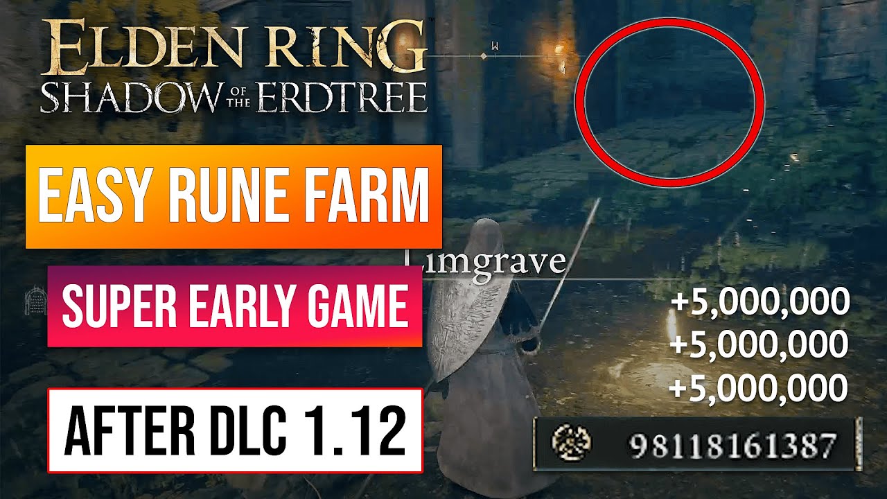 Elden Ring Shadow Of The Erdtree Rune Farm | Early Game Elden Ring Rune ...