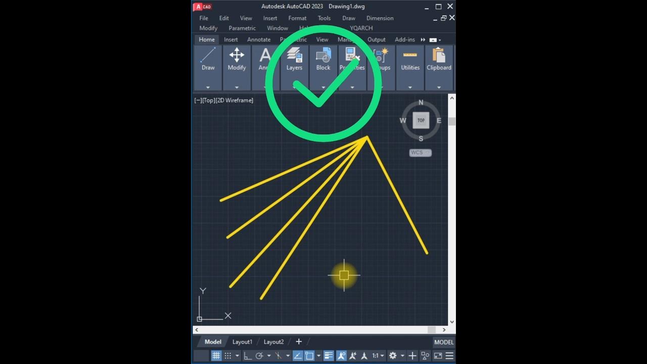 AutoCAD Trick: Multi Line Connect in a Single Step! #AutoCAD #Tips - YouTube