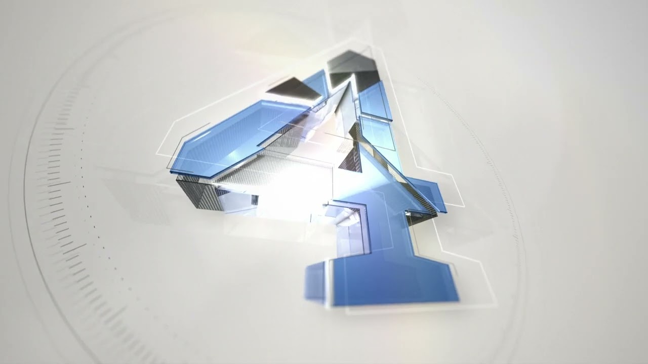 3D glass countdown for video and event After effects - YouTube