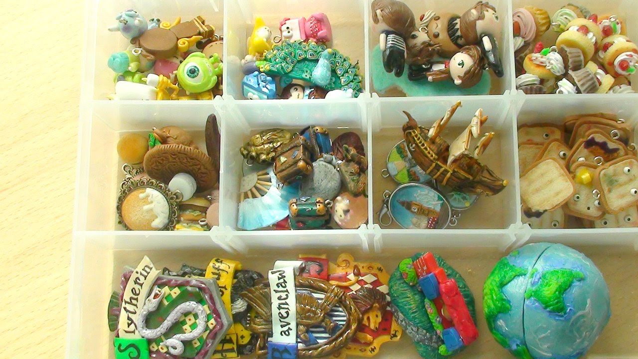 2014 Polymer Clay Charm Collection - YouTube