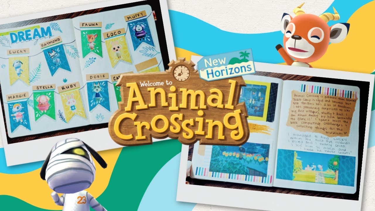making an animal crossing new horizons journal - YouTube