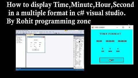 Examples in C# Visual Studio By Rohit Programming Zone - YouTube