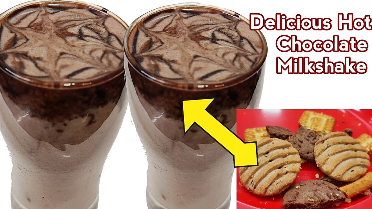 बचे हुए बिस्किट से बनाए Delicious Hot Chocolate Milkshake /Leftover ...