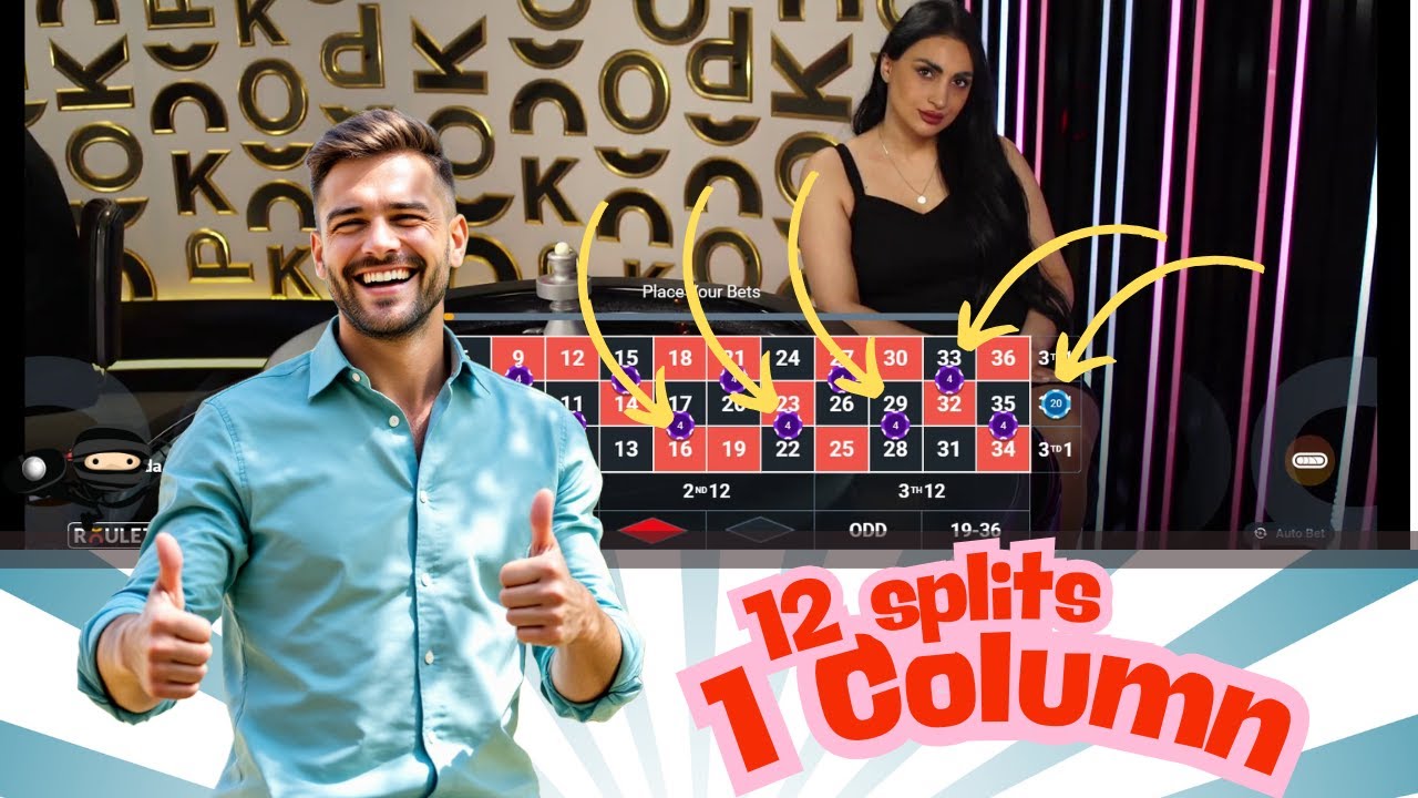 Roulette Strategy: "12 splits and a column" - YouTube