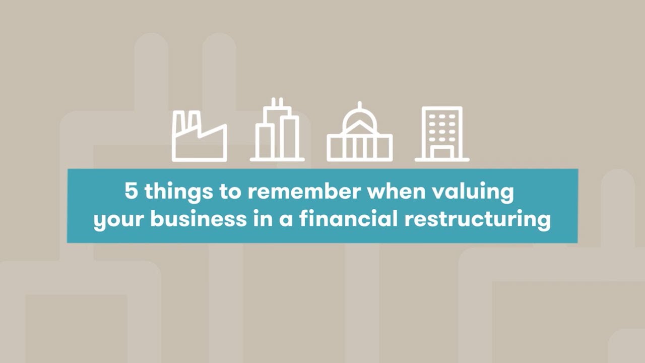 Valuations required to support restructuring situations – how can we ...