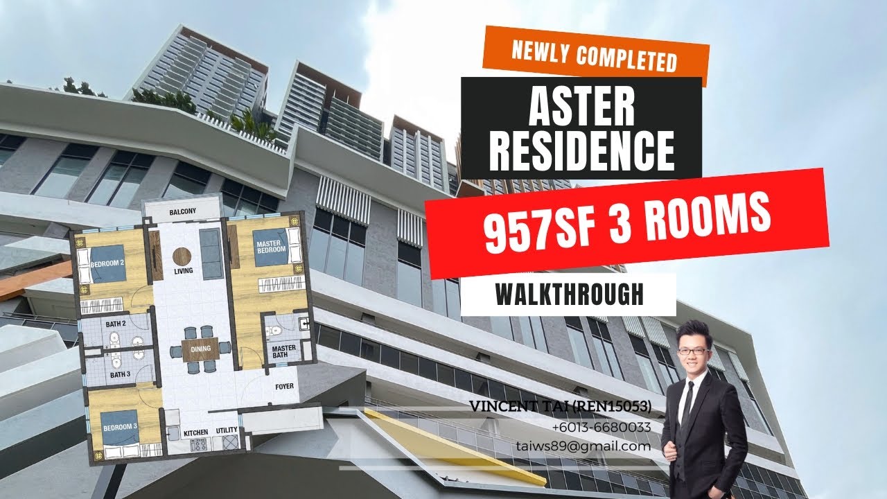 Aster Residence 957sf, Direct Private Link Bridge to MRT Station ...