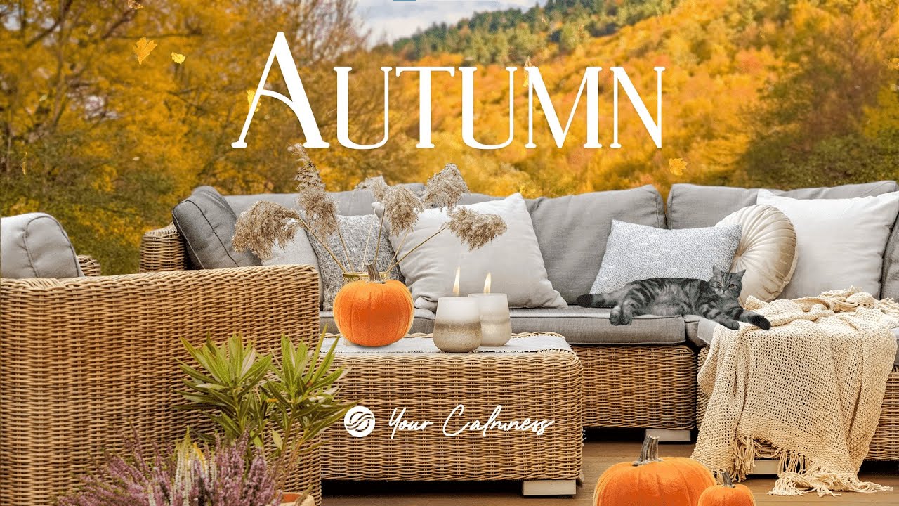 Autumn Relaxing Guitar Music for Stress Relief | Cozy Autumn Morning ...