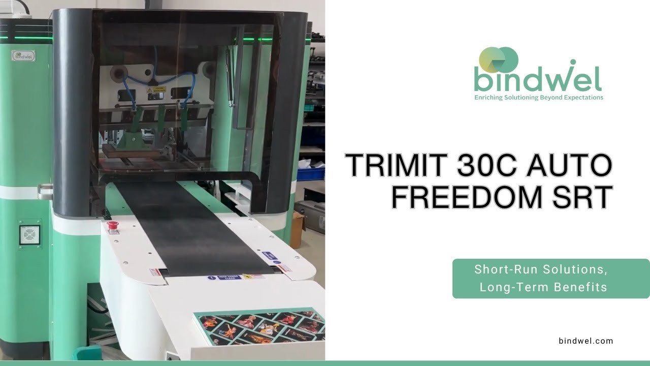 Trimit 30C Auto - Freedom SRT | Precision Book Trimming for Short-Run Production | Bindwel - YouTube