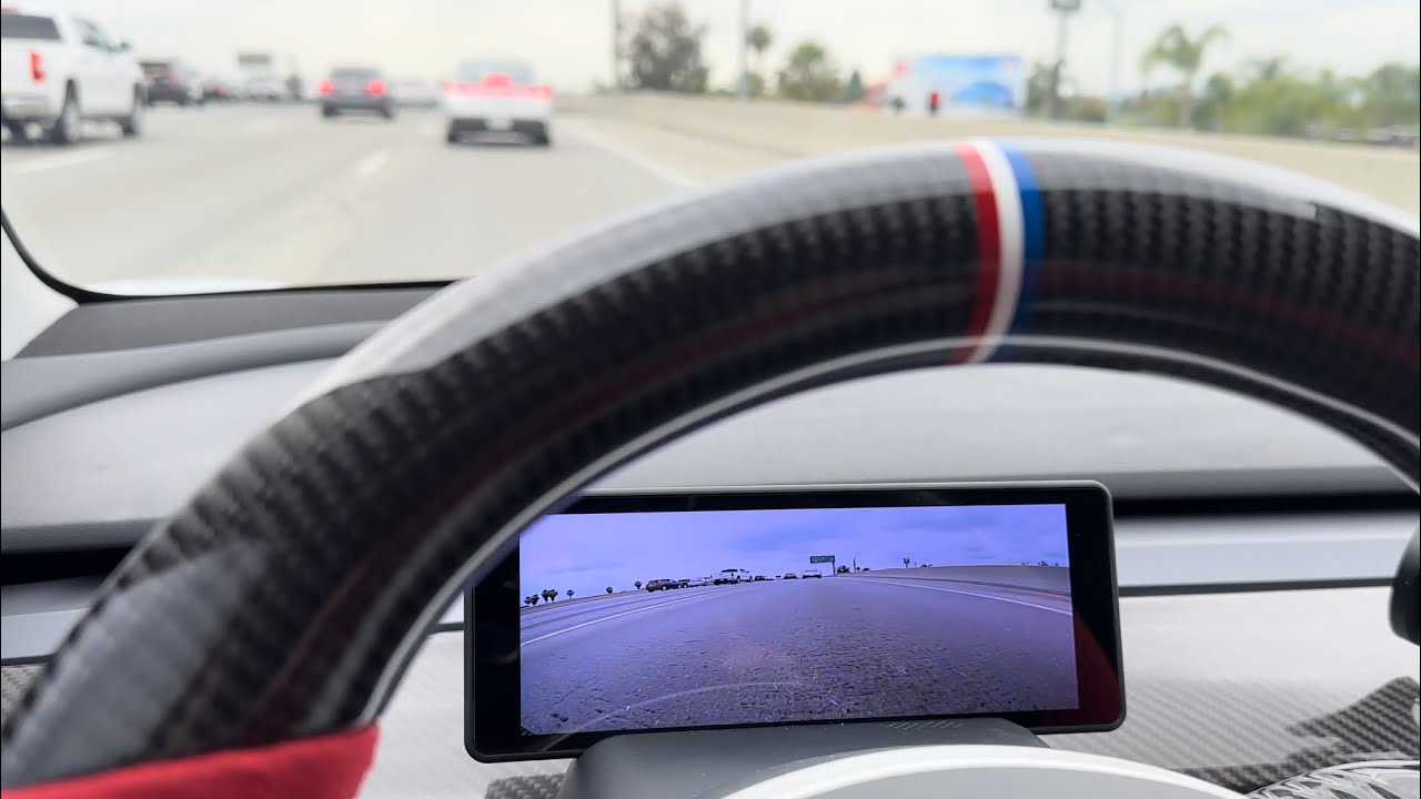 NEW Tesla Model Y / 3 Hud Instrument Cluster 6.86 Display w/ Blindspot ...