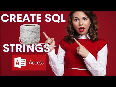 How to Create SQL Strings in Microsoft Access - YouTube