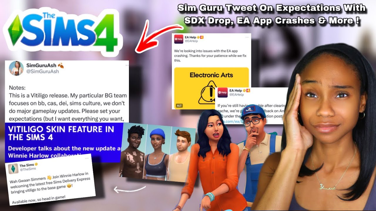 🚨Sim Guru Response on SDX Drop, NEW Skin Details! EA Crashes, Sims Direct Silence on EP'S MORE ...
