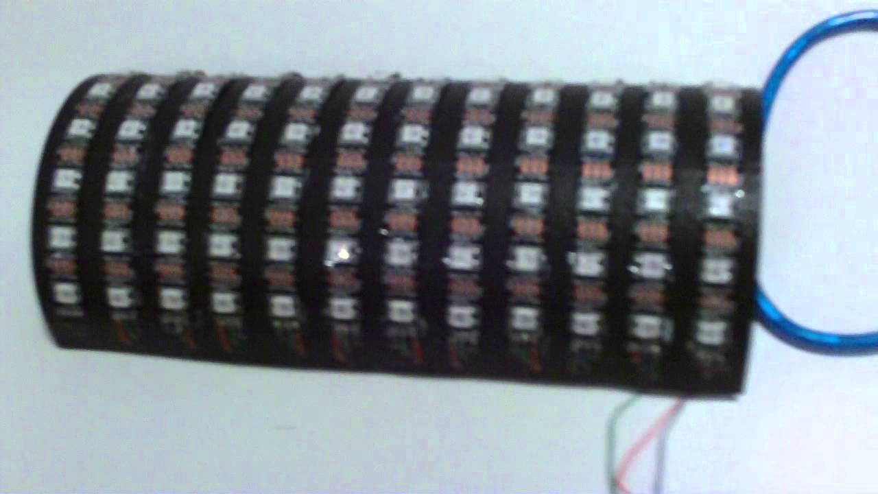 LED Suit Wearable Panel Test - YouTube