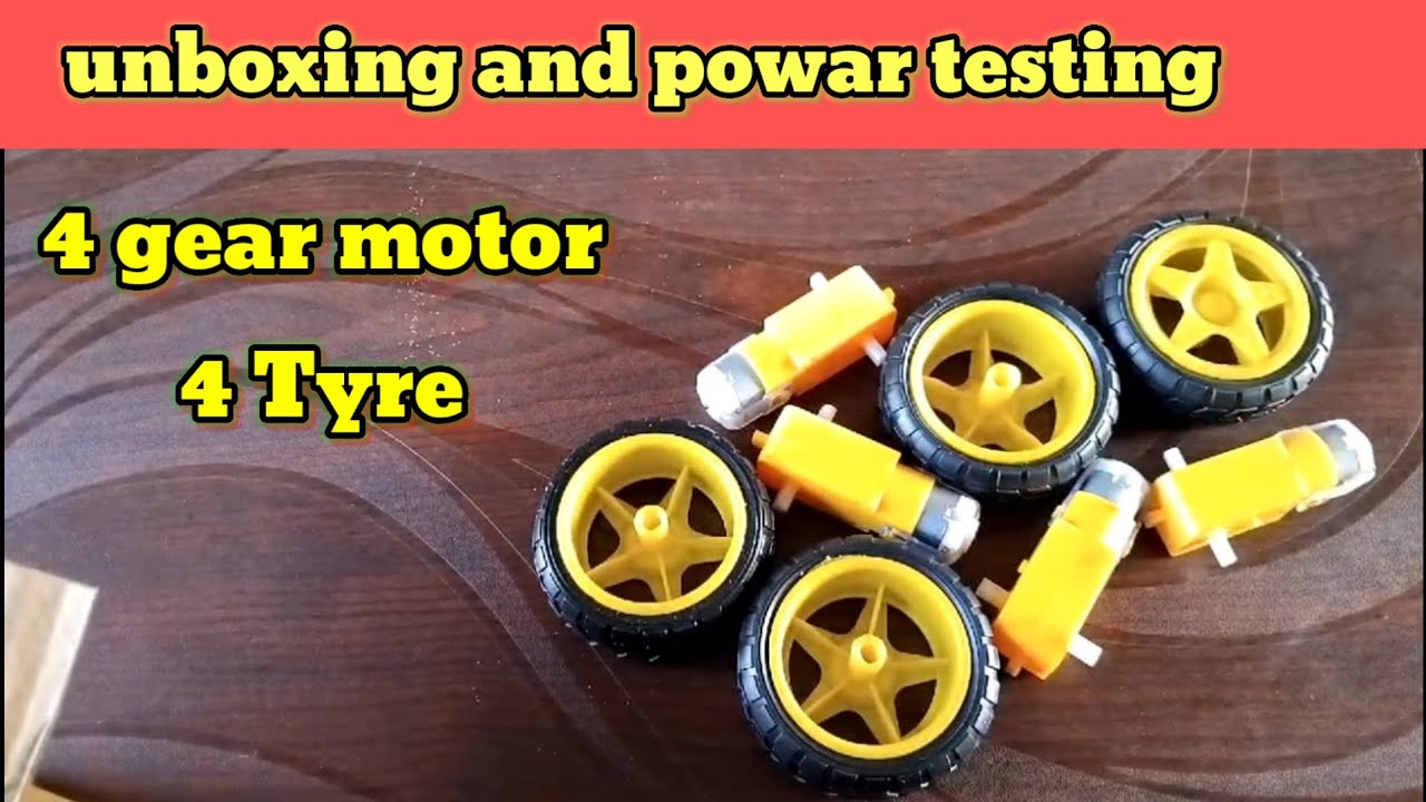 4 Gear motor 4 tyre unboxing and powar testing #shorts #shortsfeed # ...