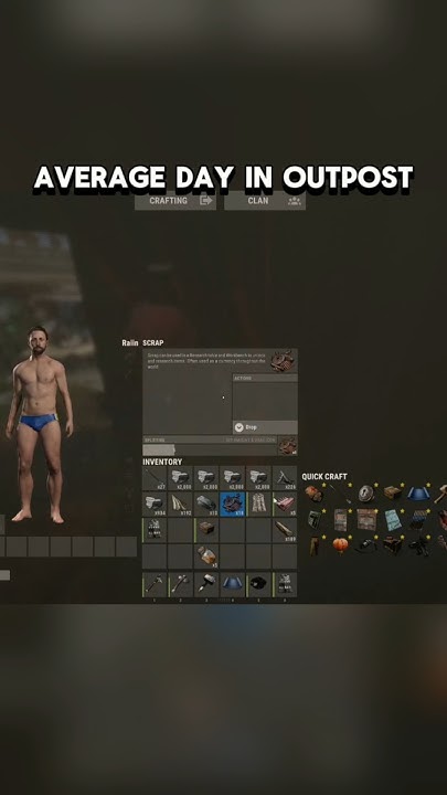 the most average day in OUTPOST #rust #short #solo #rustソロ #rustconsole #rustgame #rustclips # ...