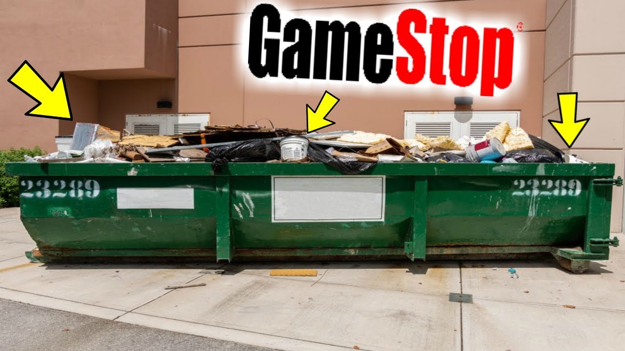 Finding Thrown Away Games in The Dumpster!!! - YouTube