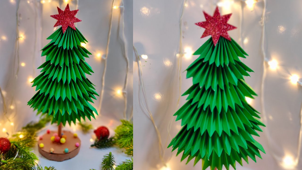 How to make Paper Christmas Tree 🌲 / DIY Christmas tree / Diy Christmas ...