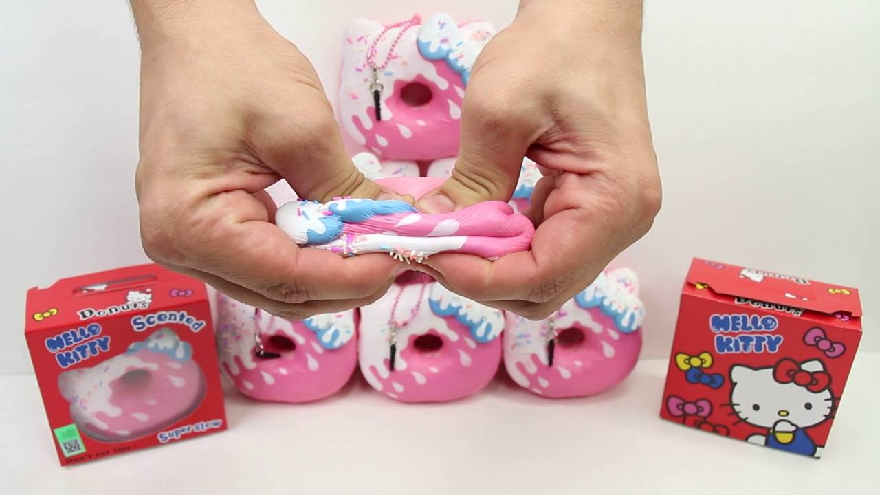 Strawberry Melt Hello Kitty Donut Squishy! - YouTube