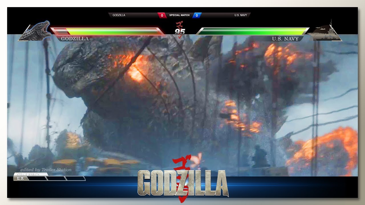 Godzilla vs The Golden Gate Bridge with Healthbars - YouTube