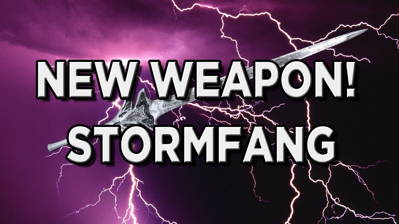 New Skyrim Dragonborn DLC Unique Weapon Highlight - Stormfang (2-Handed ...