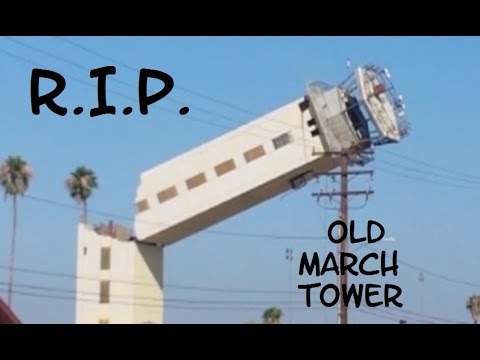 March Air Force Base Old Tower Demolition - YouTube