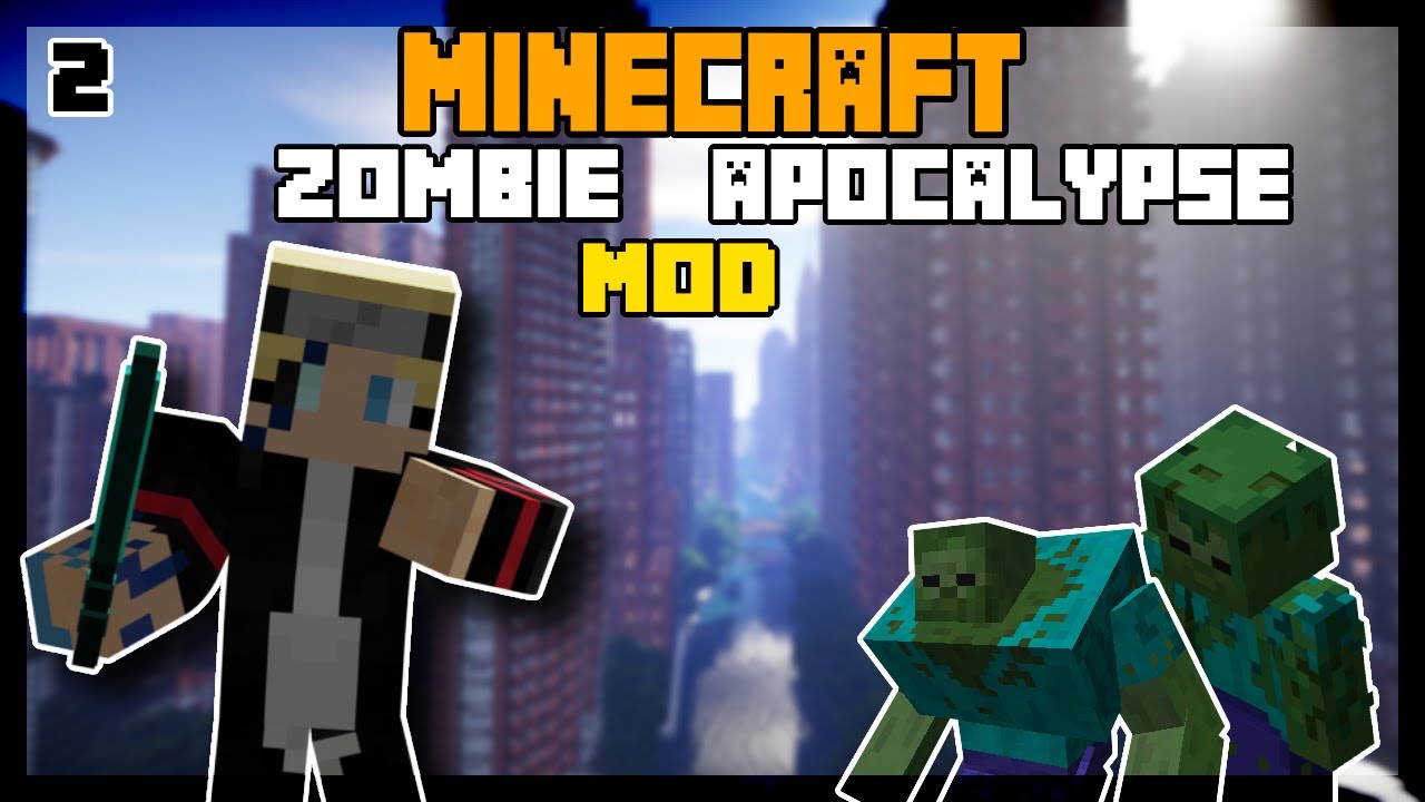 I TRIED TO SURVIVE THIS MINECRAFT ZOMBIE MOD WITH GUNS!!!! - YouTube