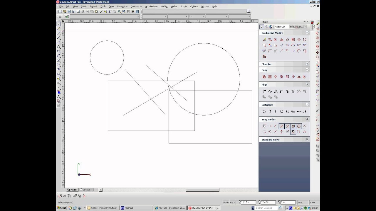 DoubleCAD for AutoCAD Users Introduction 1 - YouTube