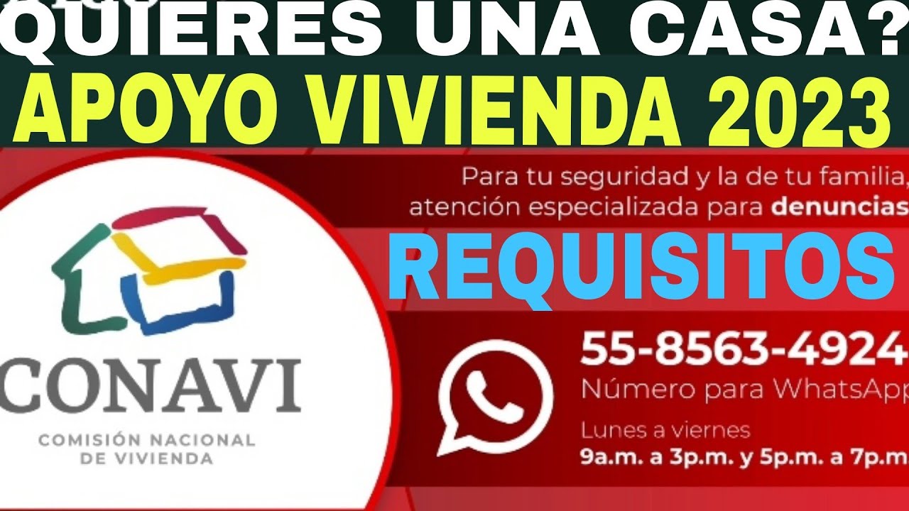 📢CONAVI Nuevo apoyo para VIVIENDA 2023 REGISTRO Y REQUISITOS HOY AQUÍ.🏡 ...
