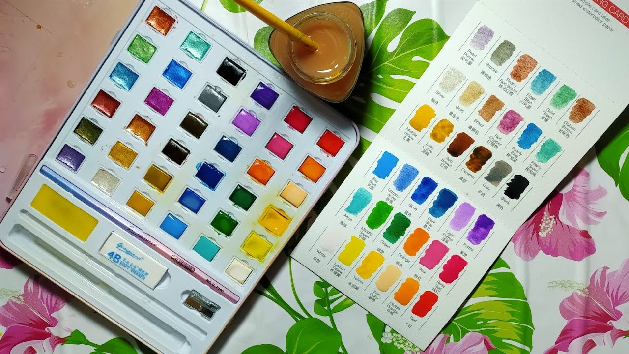 water colour cake // water colour under Rs800/-//solid water colour ...