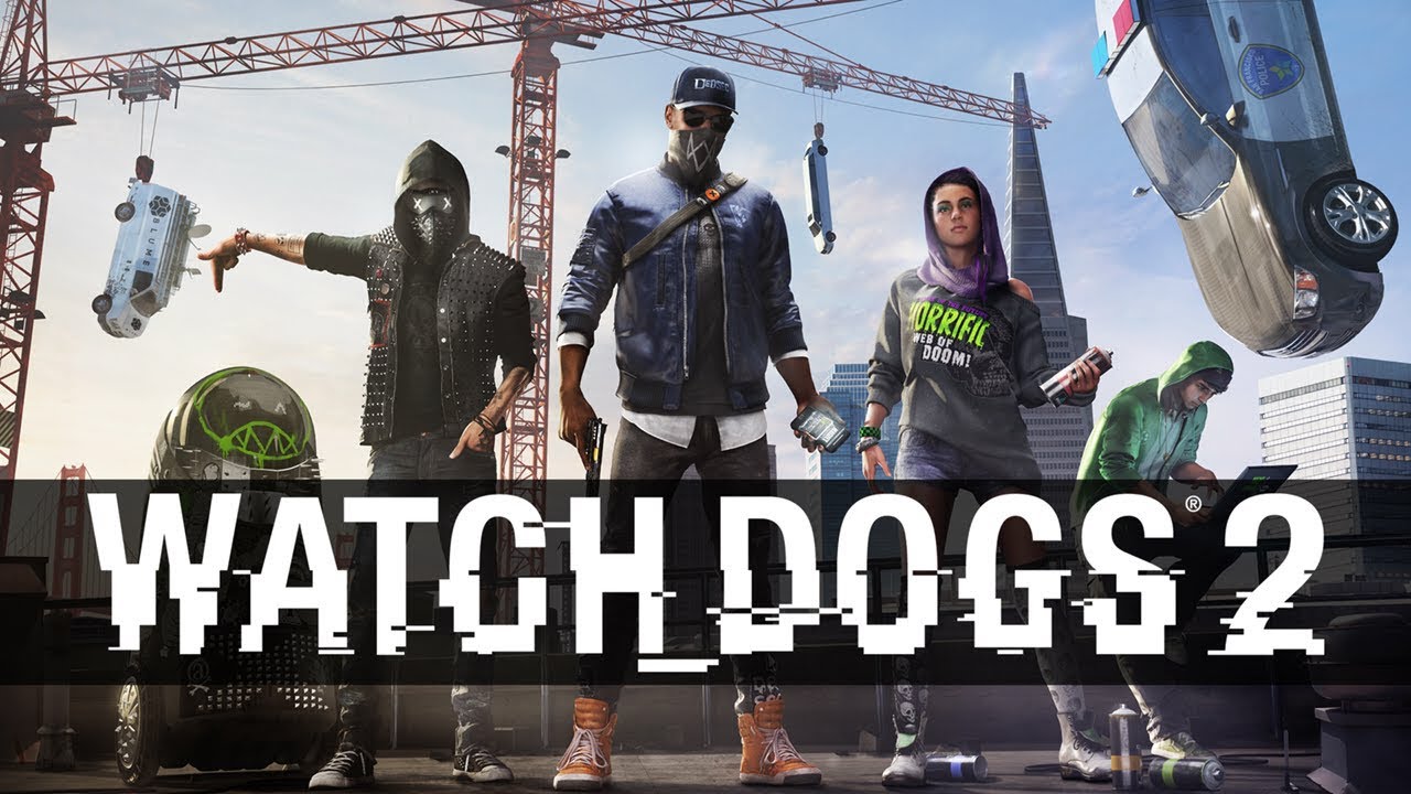 Watch dogs 2-a bit of parkour in the nudle park and showing the ...