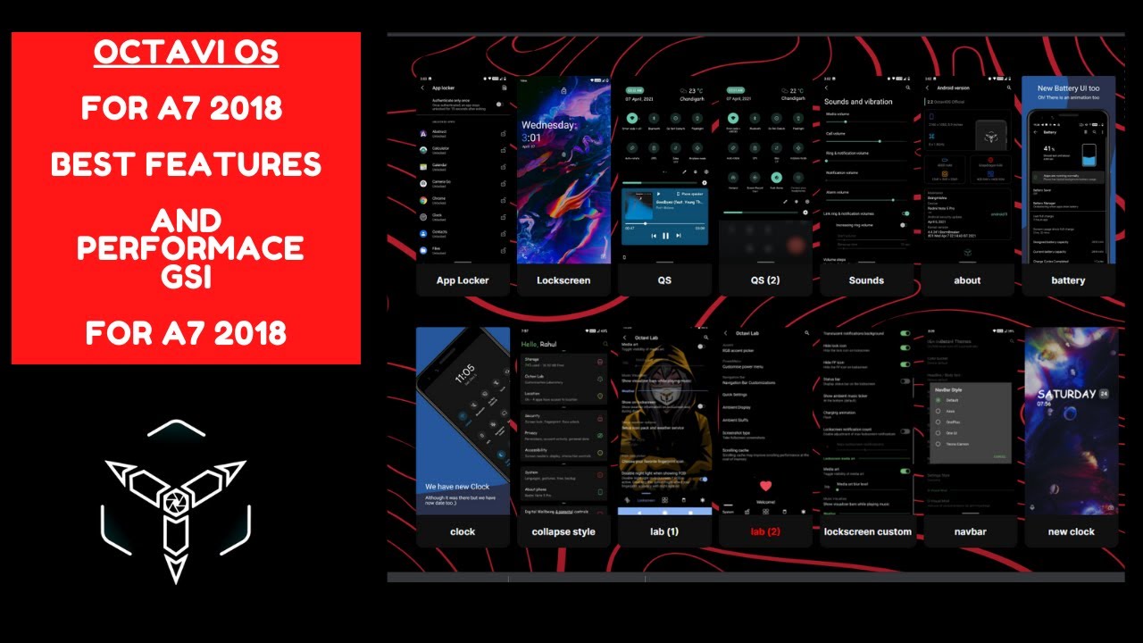 Octavi OS For A7 2018 | Best Features & Performance GSI | Android 11 ...