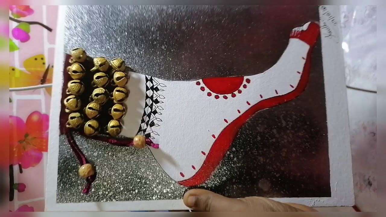 How to draw Tinkling Chilanka(ghungroo) |kavcreation - YouTube