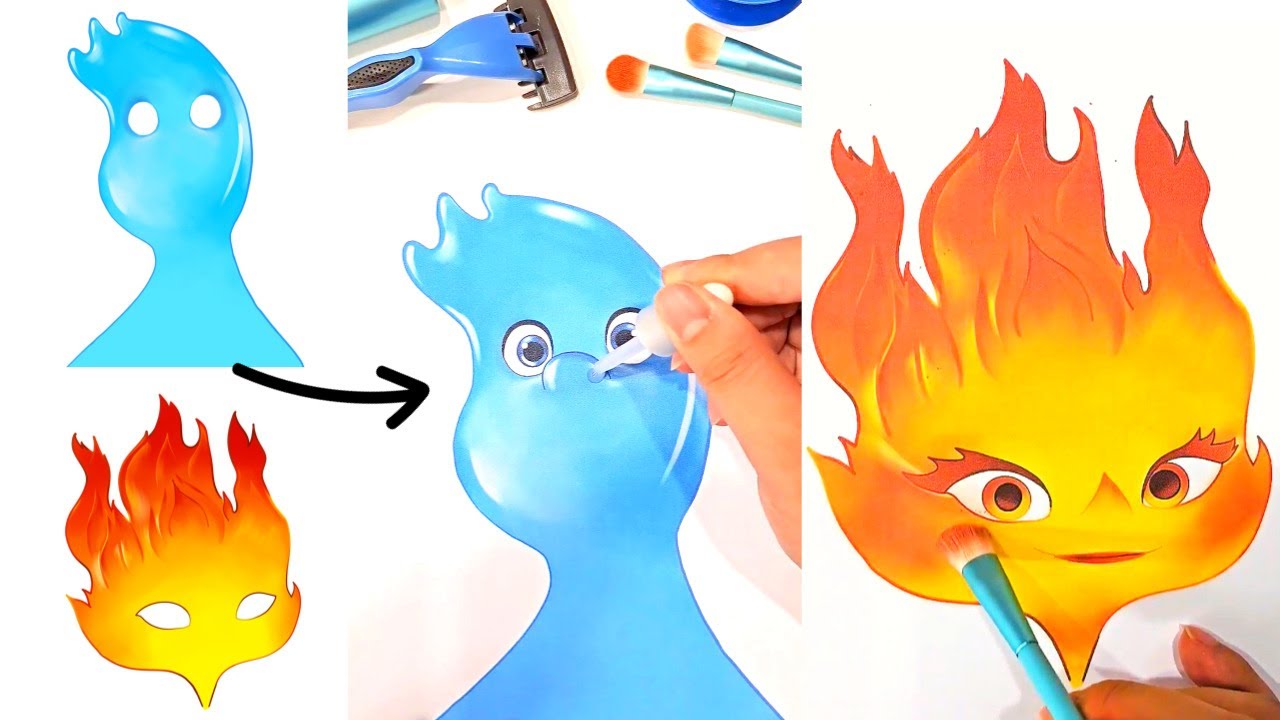 Pixar Elemental Makeup transformation tutorial ASMR - YouTube