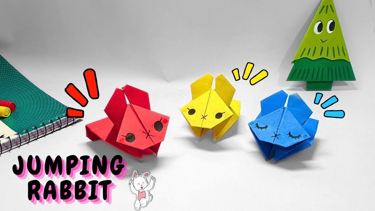 Easy DIY Paper Jumping Rabbit | 3D Paper Amazing Jumping Rabbit Easy ...