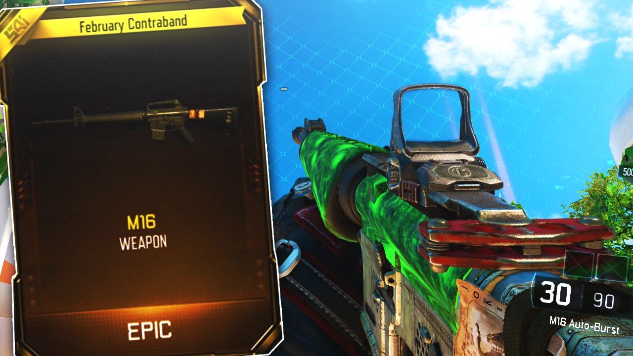 *NEW* BO3 "M16" GAMEPLAY! Black Ops 3 NEW RARE DLC WEAPON SHOWCASE ...