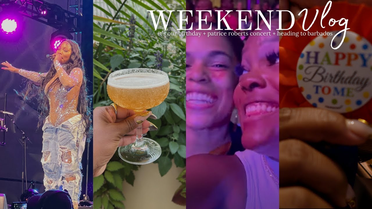 VLOG | It's Our Birthday + Patrice Roberts Concert + First Baseball ...