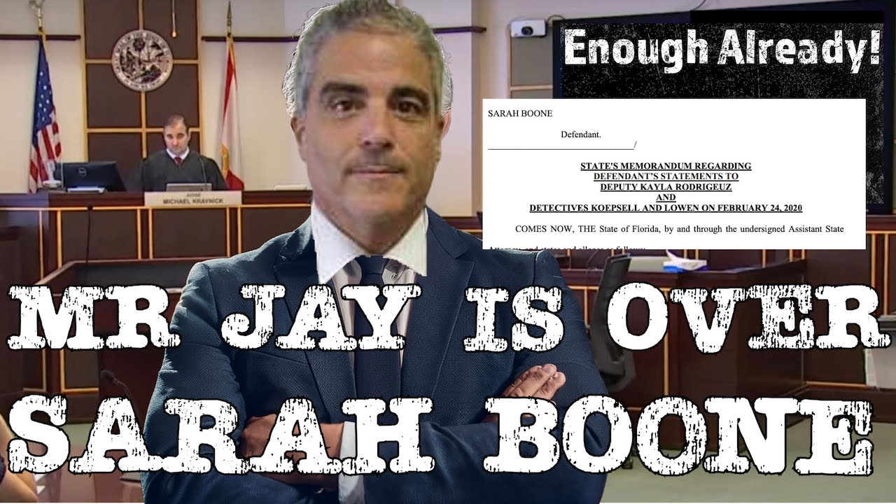 Mr Jay Has Had Enough of Sarah Boone and Her Lawyers | Fl v. Sarah ...