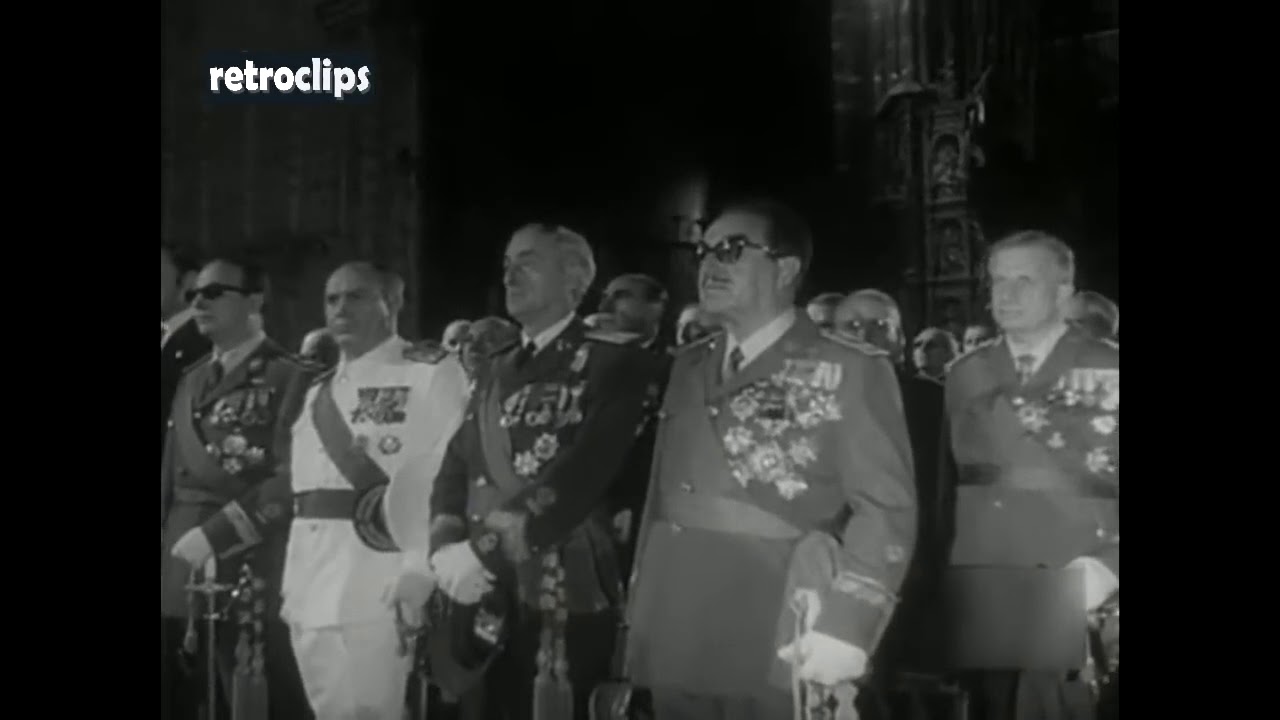 1970 Visita de Franco a Barcelona Catedral de Barcelona Pedralbes ...