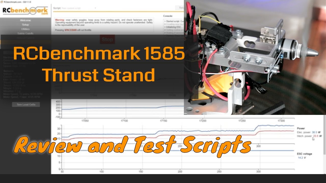 Hands on the RCbenchmark 1585 Thrust Stand | Review and Automated test ...