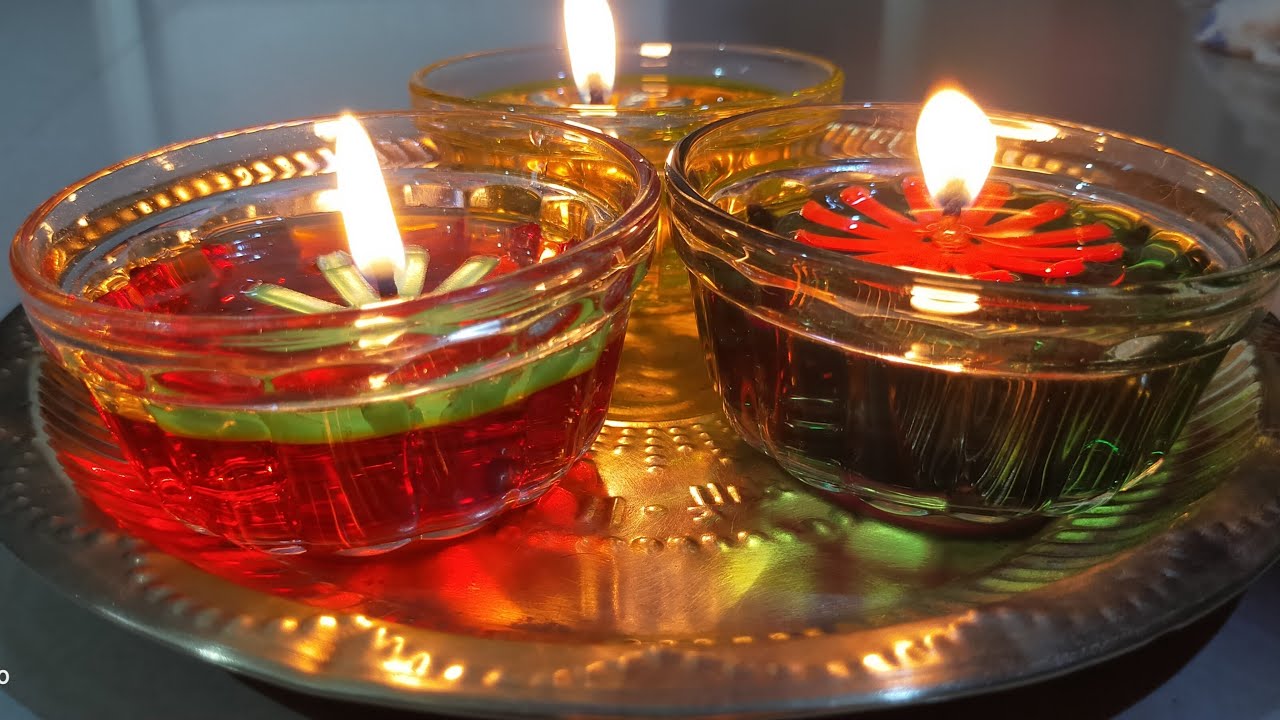How to make water floating Diya| पानी पर तैरता दिया | Gauri Ganpati ...