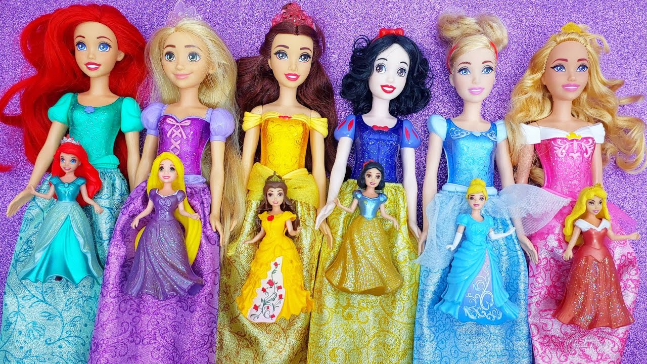 Satisfying ASMR | Mixing Disney Princess Colorful dress up | Sofia ...
