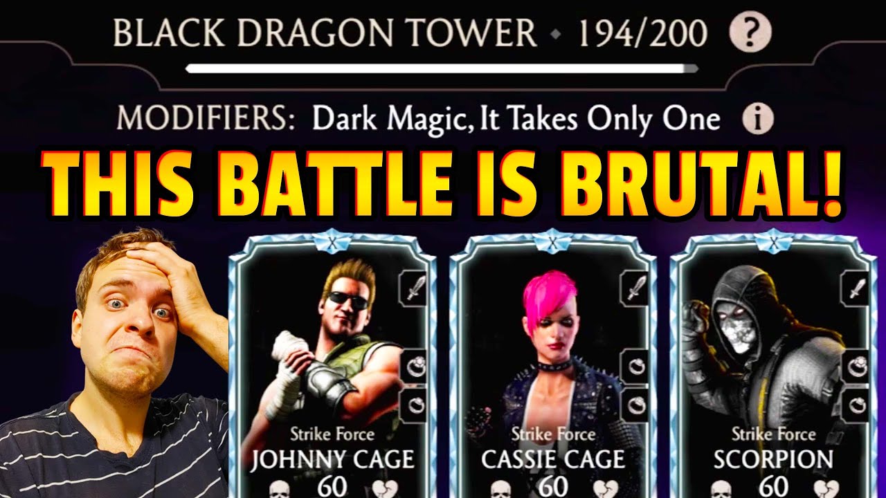 MK Mobile. Fatal Black Dragon Tower 194 Was INSANE! Spec Ops Team and ...
