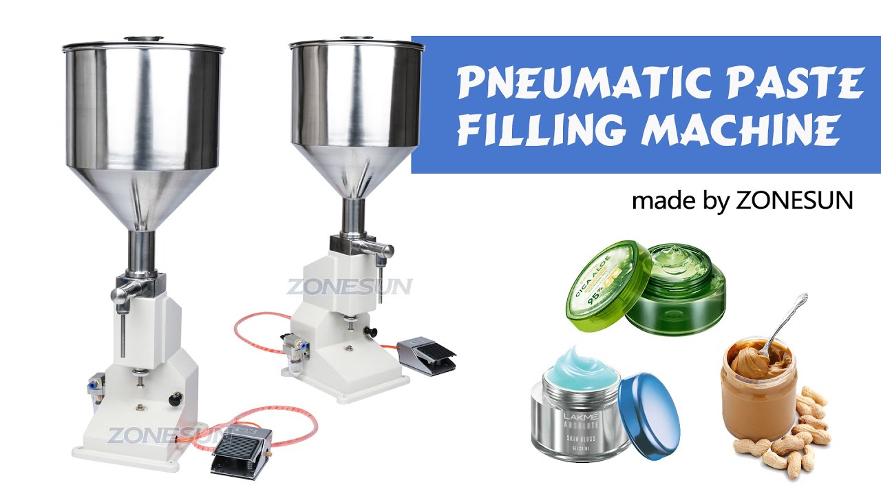 How to use A02 Pneumatic filling machine - YouTube