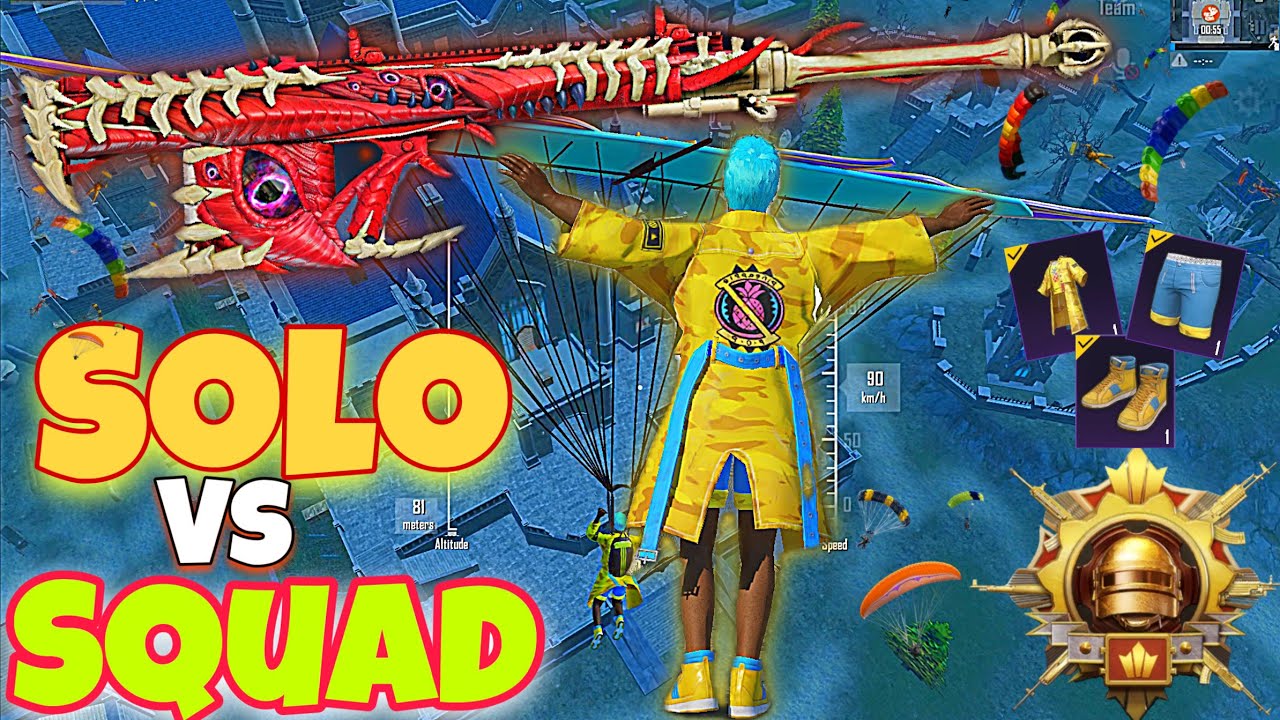 Wow!😯 SOLO VS SQUAD MY BEST AGGRESSIVE RUSH GAMEPLAY With Pineapple SET ...