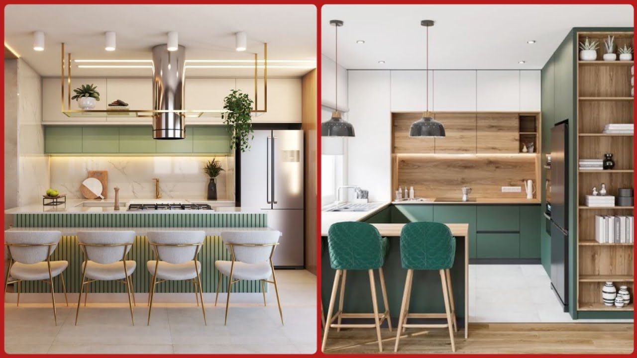 beautiful breakfast counter kitchen designs | latest modular kitchen ...