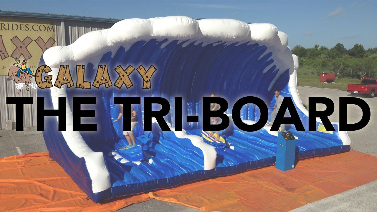 The Triple Surf Machine. The Tri-Board - Galaxy Multi Rides - YouTube