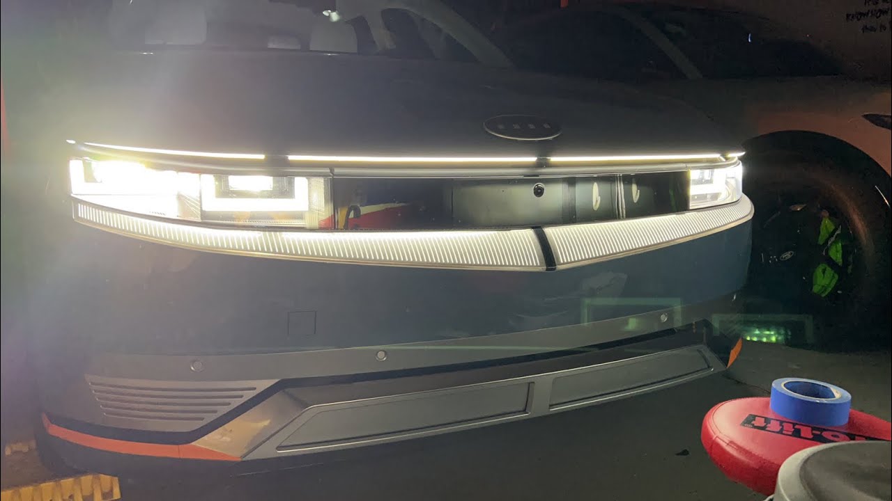 Hyundai Ioniq 5 - Led DRL - How to route the wire - YouTube