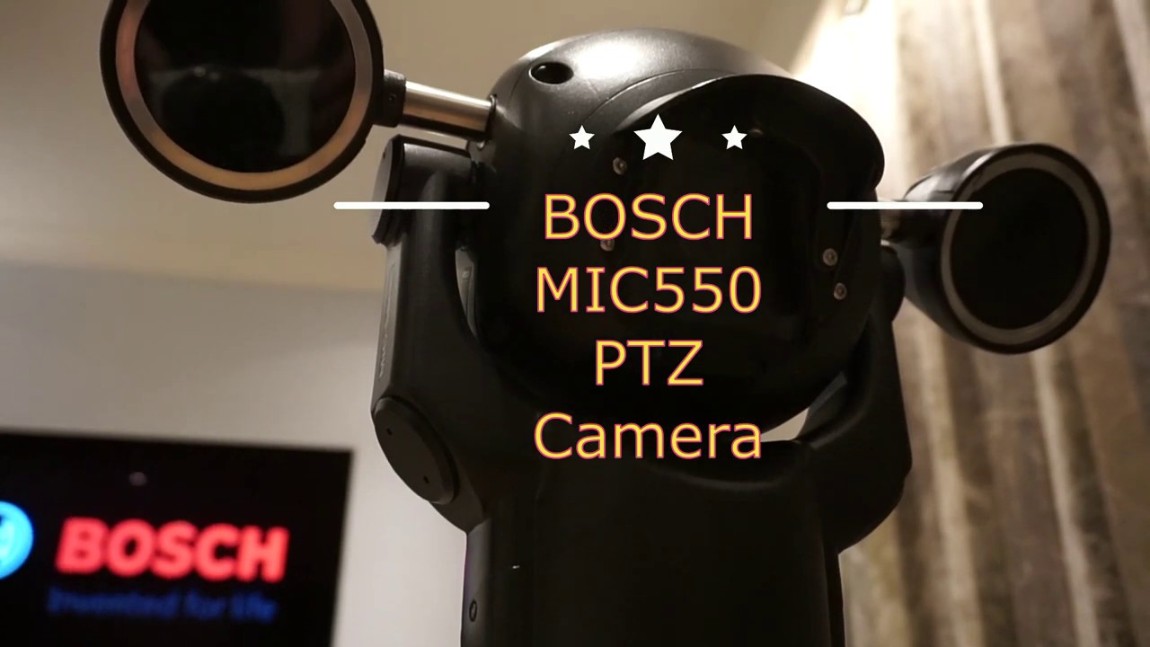 BOSCH MIC-550 36 x Optical ZOOM - YouTube