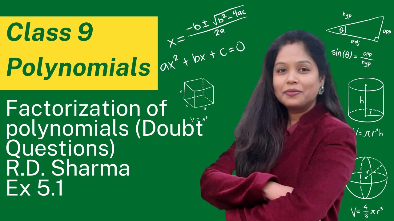 Factorization of Polynomials - YouTube