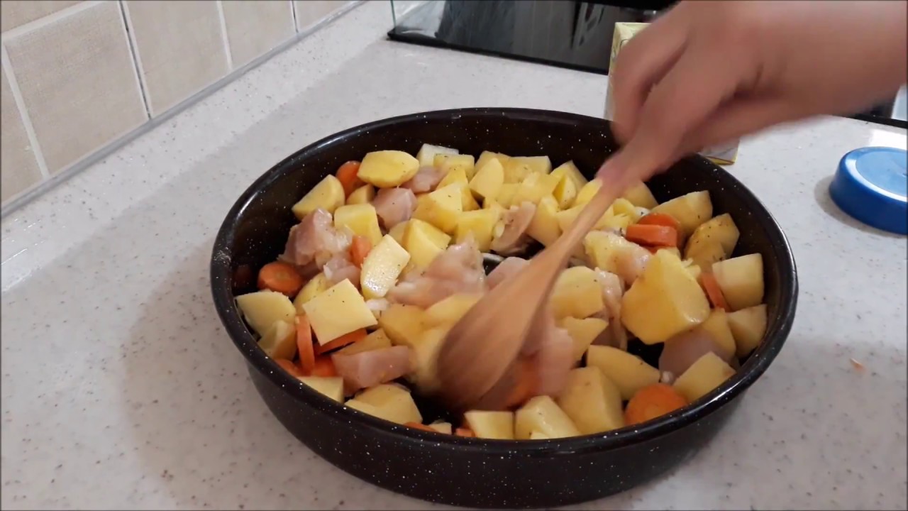 Patate me Gjoks pule dhe Panna - YouTube